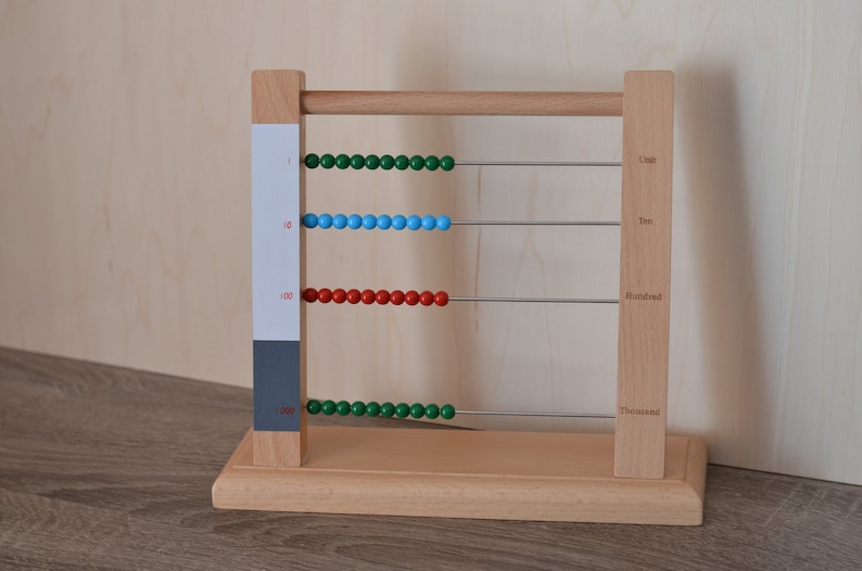 Montessori Small Bead Frame / Montessori Math Toys / | Etsy
