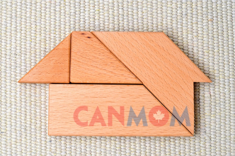 Natural wooden puzzle learning toy / brain teaser / birthday | Etsy