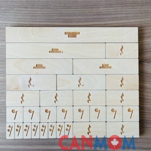 Montessori Inspired Music Notes | Music Manipulative | Learning Toy ...