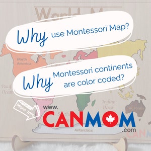 Wooden World Puzzle Map – Montessori Geography Toy | Canadian Maple ...