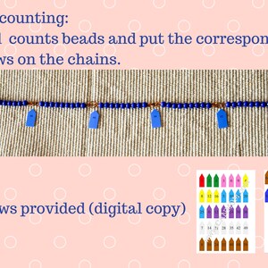Montessori Skip Counting Chains With Custom Wooden Hanger / Math ...