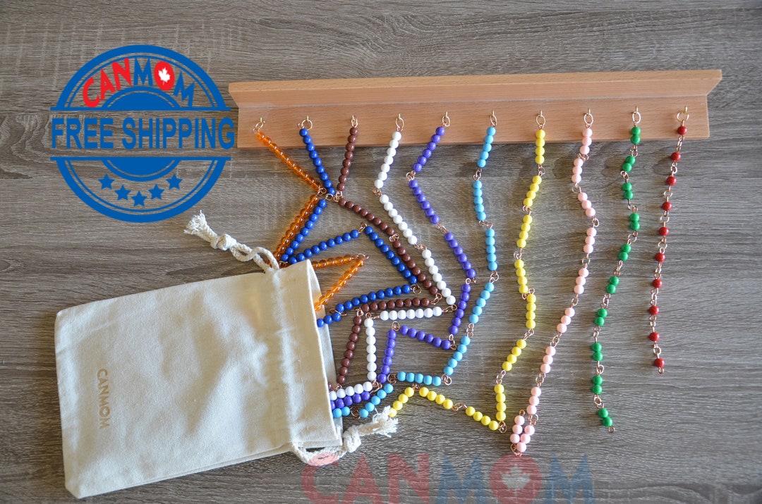 Montessori Multiplication Bead Chains: Math Learning Toy - Etsy