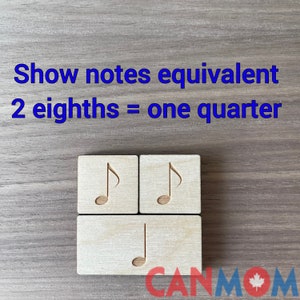 Montessori Inspired Music Notes | Music Manipulative | Learning Toy ...