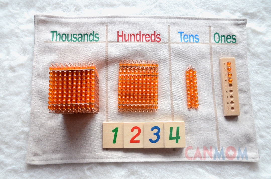Montessori Golden Beads / Montessori Toy / Montessori Math Toy Set ...