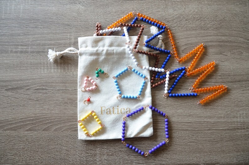 Montessori Short Bead Chains / Math Educational Learning Material ...