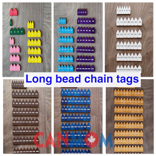 Montessori Long Bead Chains - Etsy