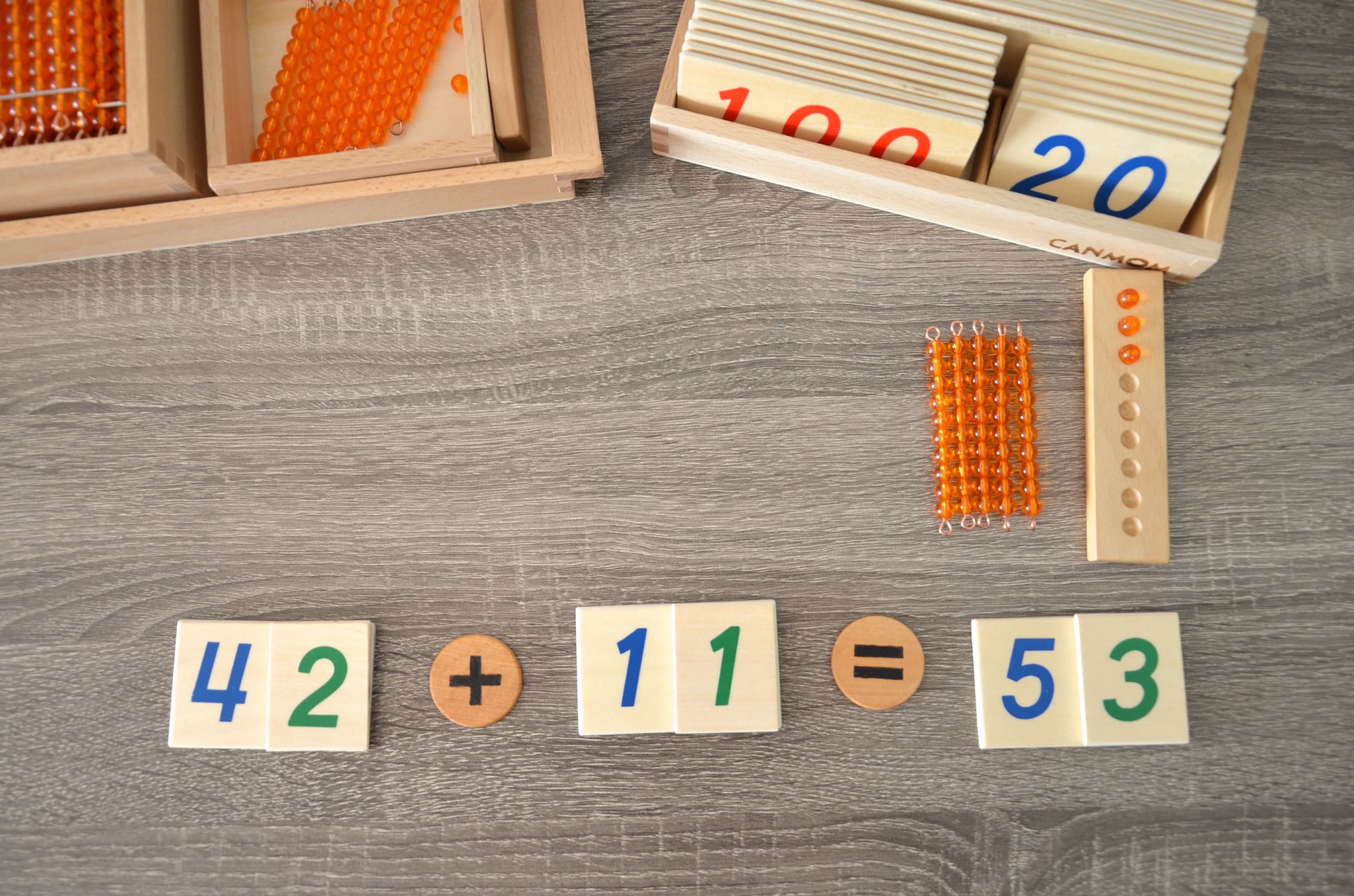 Montessori Double Digits Addition Math Game / 2 Digits Adding | Etsy