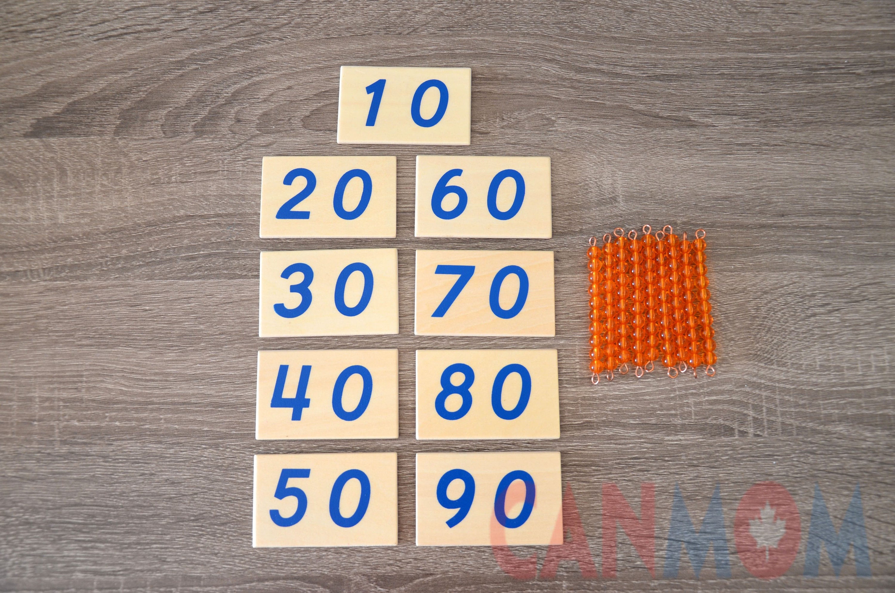 Montessori Double Digits Learning Place Value Math Set | Etsy