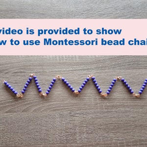 Montessori Color Bead Bar / Learning Number / Addition / Subtraction ...