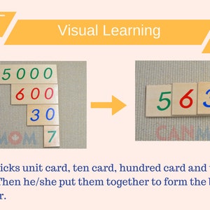 Montessori Math Learning Bundle / Montessori Toys / Fraction / Skip ...