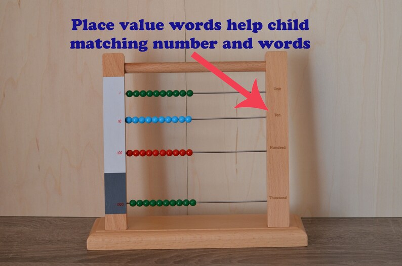 Montessori Small Bead Frame / Montessori Math Toys / | Etsy