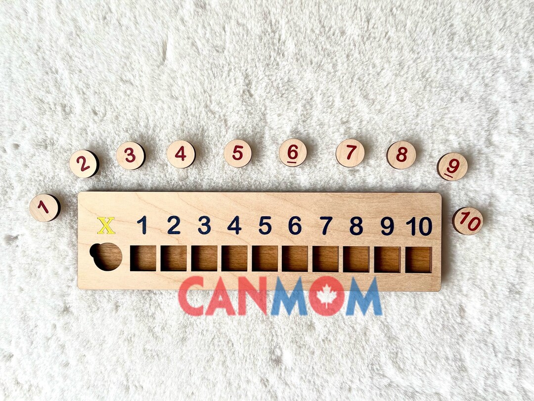 Montessori Multiplication Chart: Handmade Maple Wood Times Table - Etsy