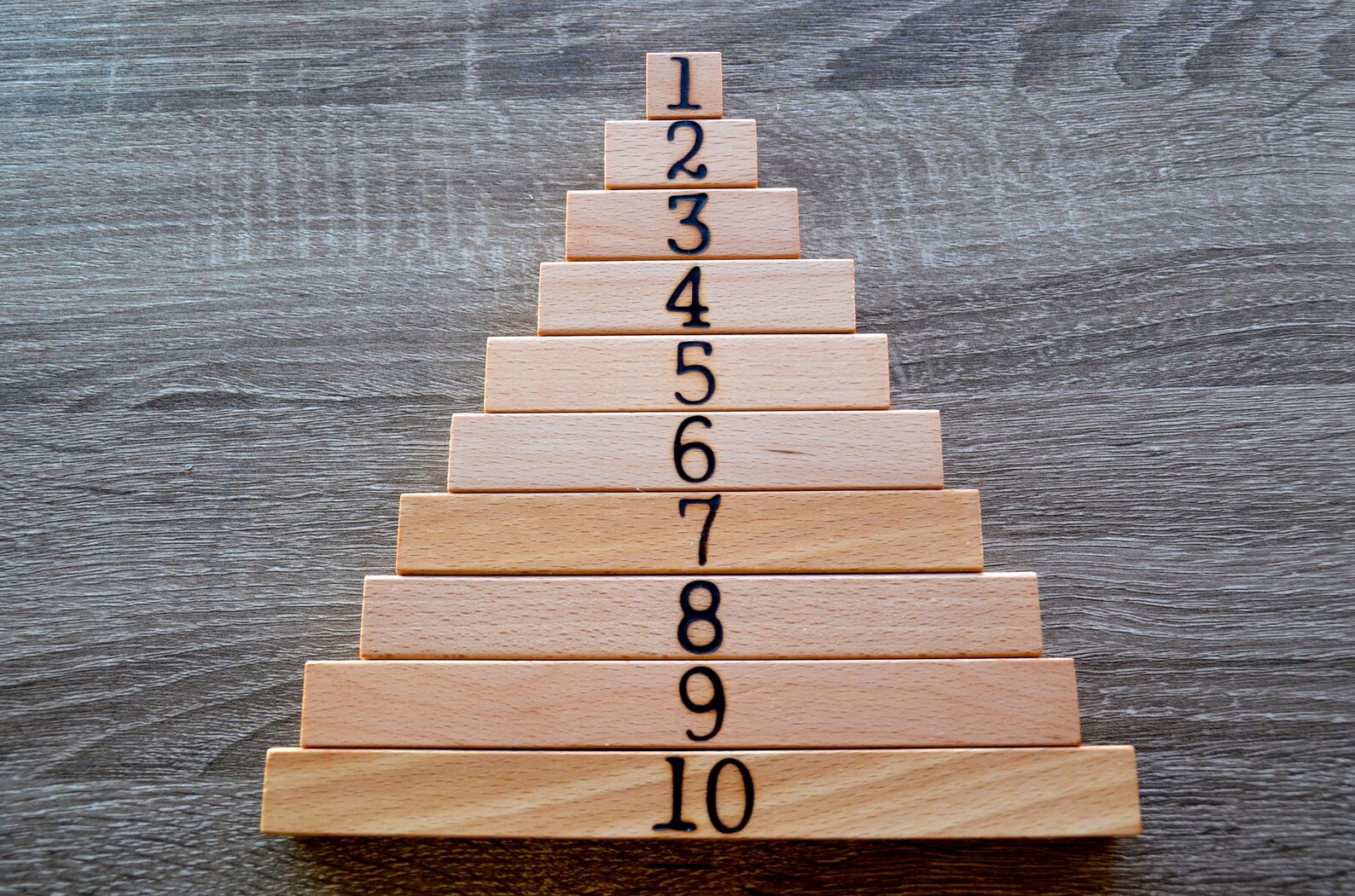 Montessori Personalized Number Puzzle / Preschool Math | Etsy