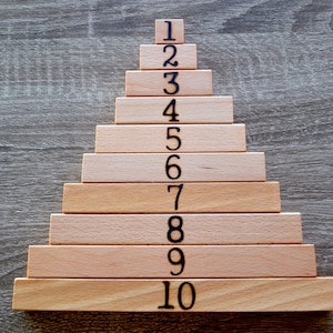 Montessori Personalized Number Puzzle / Preschool Math Learning Puzzle ...