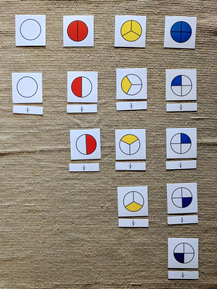 Montessori Fraction Learning Math Game With Wooden Dice | Etsy