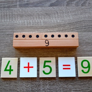 Montessori Personalized Number Puzzle / Preschool Math Learning Puzzle ...