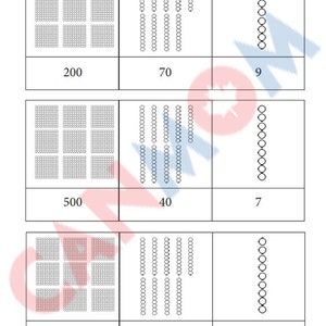Montessori Math Place Value Worksheet: Large Number Learning (PDF) - Etsy