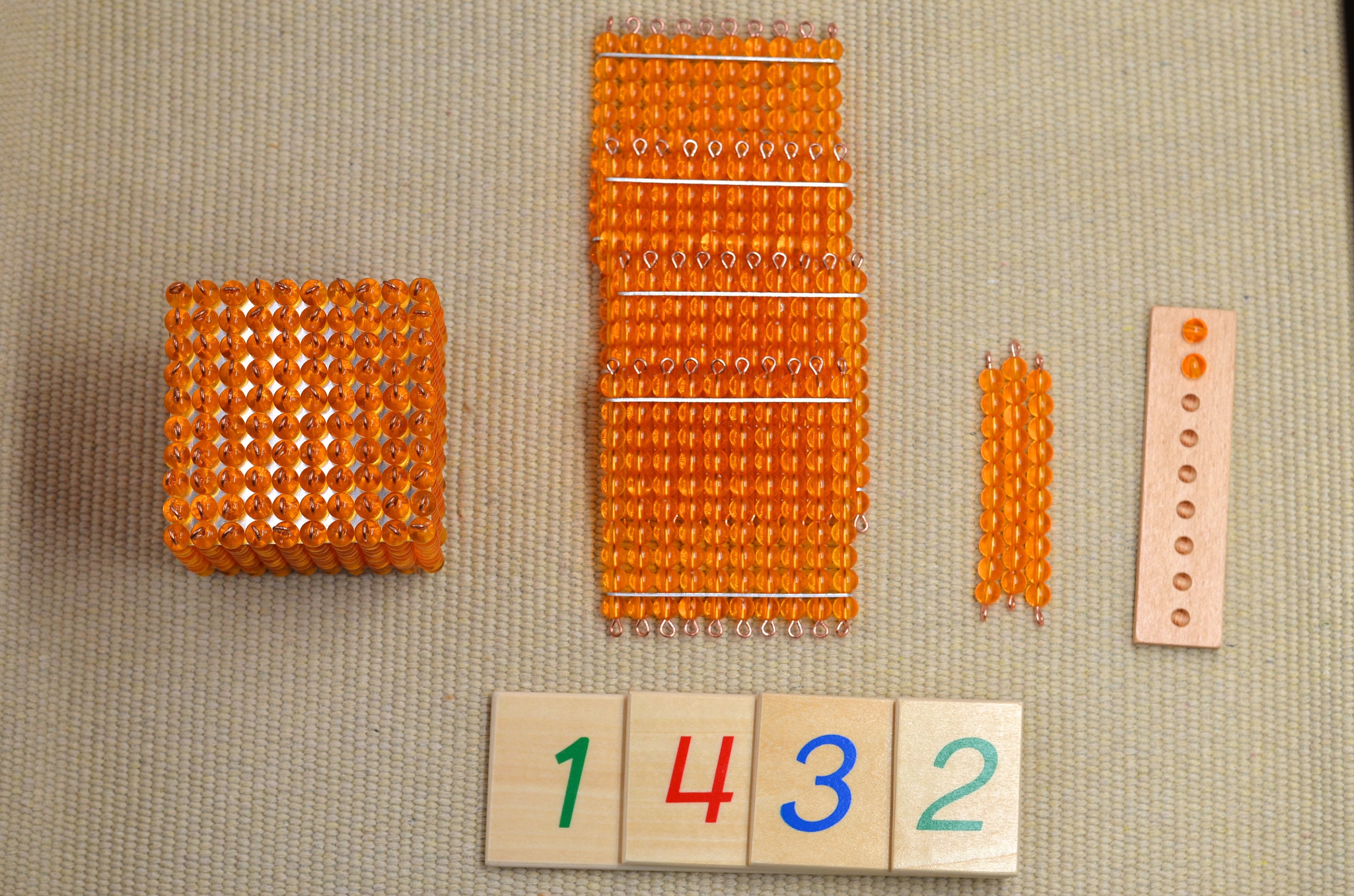 Montessori golden beads / Montessori toy / Montessori Math toy | Etsy
