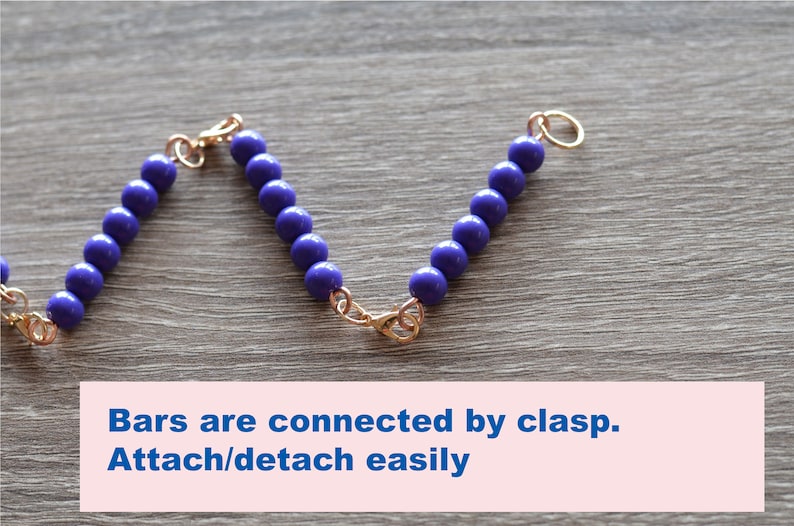 Montessori Color Bead Bar / Learning Number / Addition / - Etsy