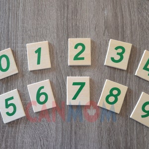 Montessori Wooden Number Set: Math Symbols, Decimal System Learning Toy ...