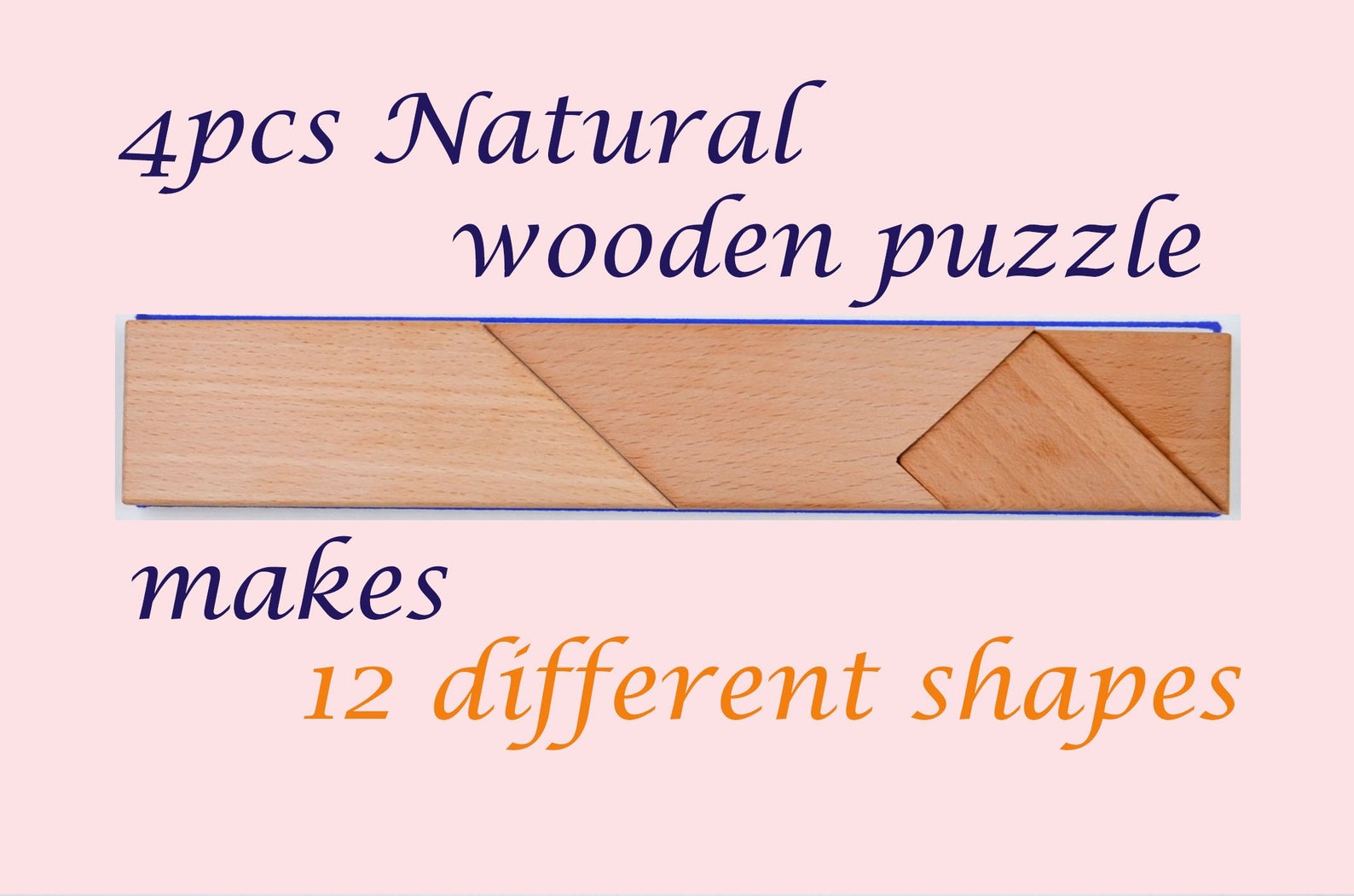 Natural Wooden Puzzle Learning Toy / Brain Teaser / Birthday - Etsy Canada