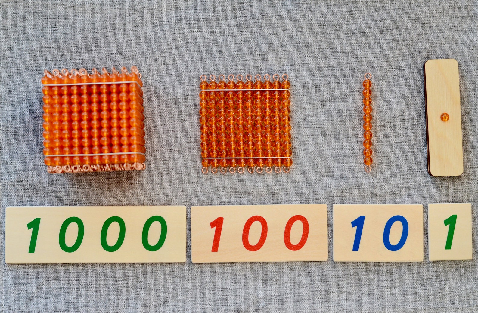 Montessori Golden Beads / Montessori Toy / Montessori Math Toy | Etsy ...