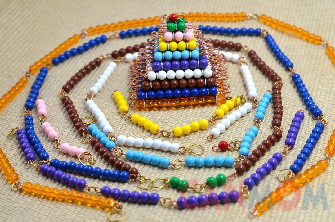 Montessori Short Bead Chains / Math Educational Learning Material ...