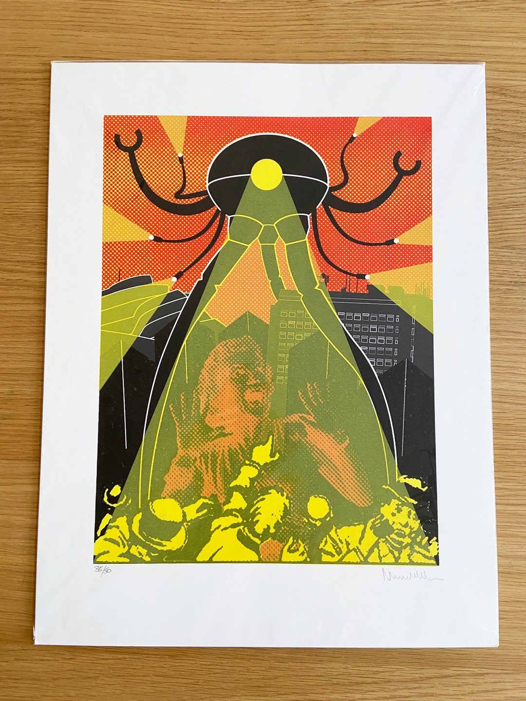 War of the Worlds Limited Edition Screen Print by Artist Neville Godwin ...