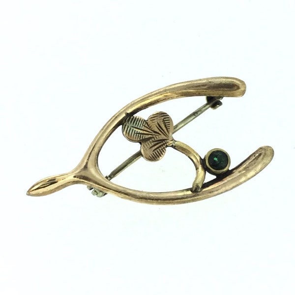 Wishbone Brooch - Etsy