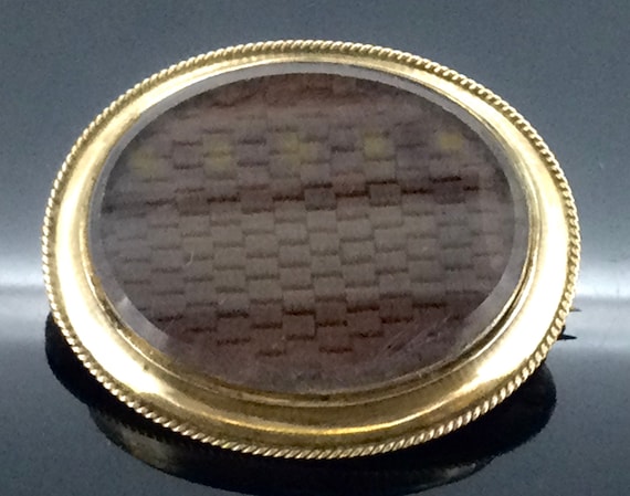 Victorian Mourning Locket Brooch Pin Removable Double Glass - Etsy