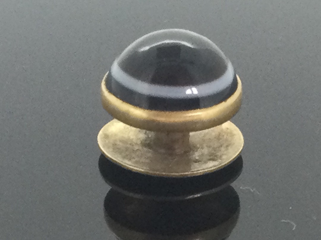 Antique Victorian Rare Bullseye Agate Tuxedo Stud Button - Etsy