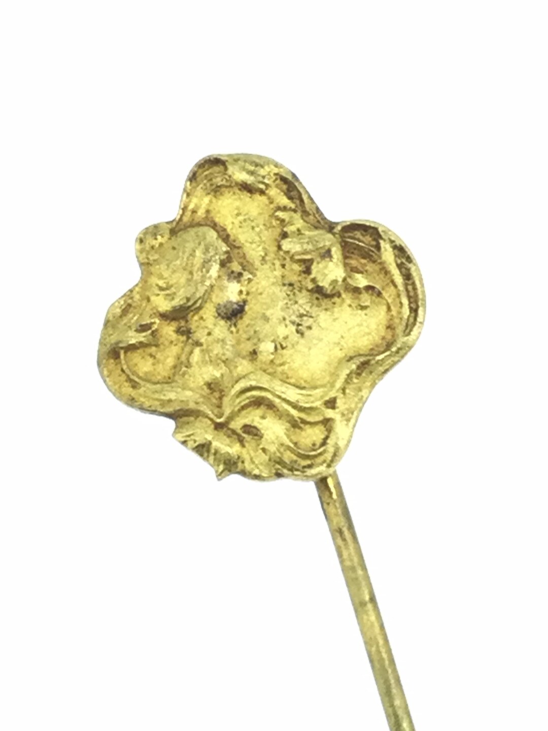 Antique Art Nouveau Iconic Stick Pin Gilt Metal - Etsy