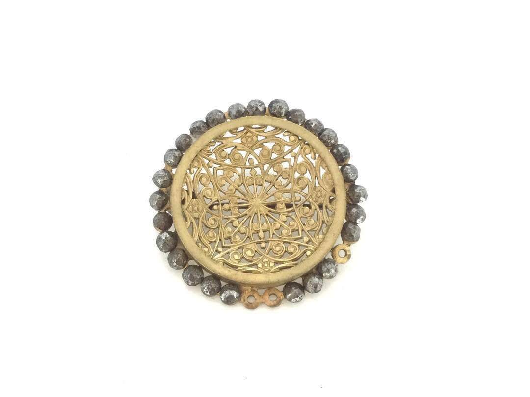 Georgian Cut Steel Gilt Filigree Outstanding Brooch - Etsy