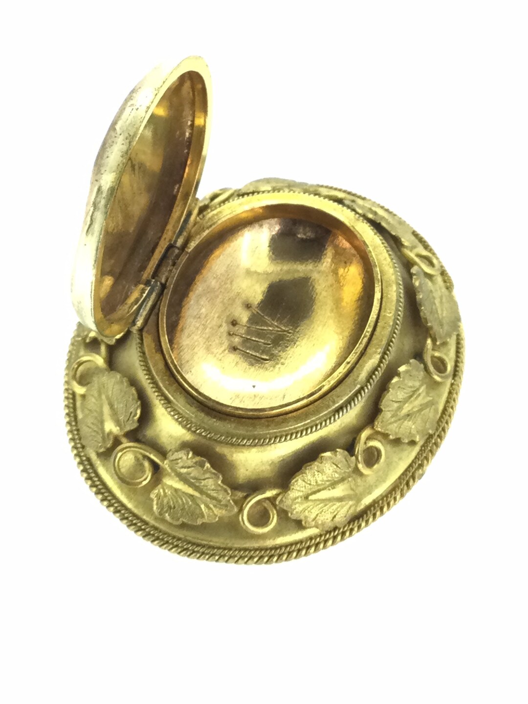 Georgian Pinchbeck Locket Pin Brooch Aesthetic Vines Divine C.1840 - Etsy