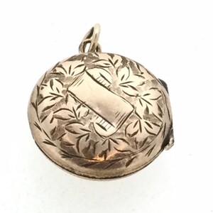 Antique Victorian Gold Cased Locket Pendant Engraved Patterns C.1900 - Etsy