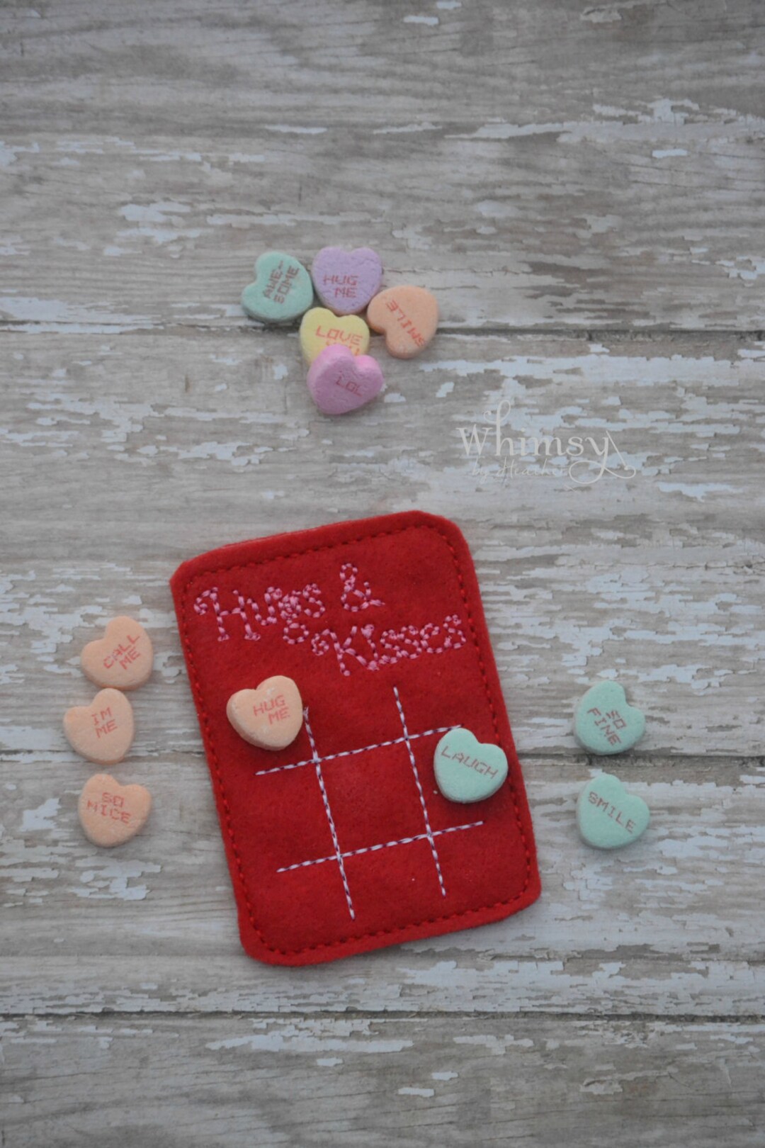1 Hugs & Kisses Tic Tac Toe, Valentine's Gift, Class Gift, 1 Tic Tac ...