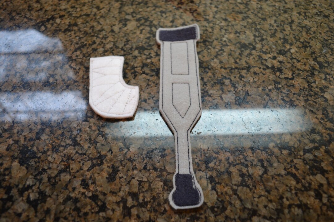 Elf Leg Cast and Crutches. Elf Injury Set, Broken Leg Elf Set, Elf Fun ...