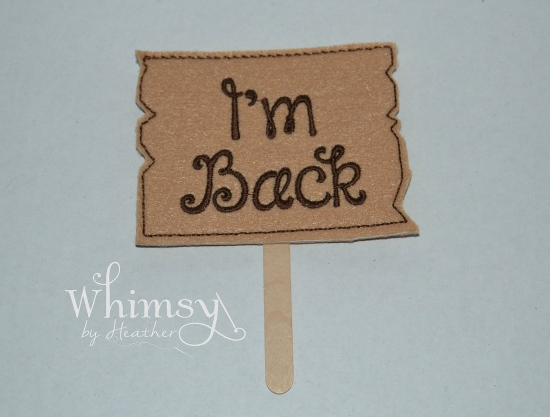 I'm Back, I'm Back Elf Sign, Elf Sign, Props, Elf Props, Elf Themes ...