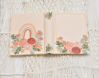 Hand Painted Bible Boho Rainbow Specialized Floral Design | Etsy