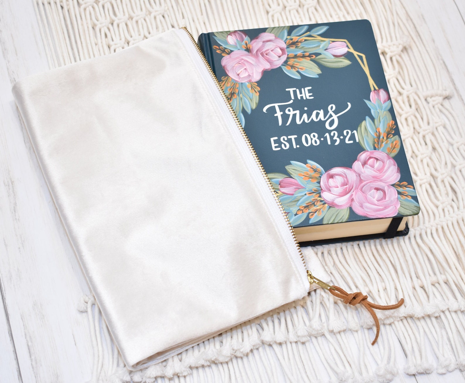 Hand Painted Bible, Custom Wedding Bible, Personal Bible, Keepsake Gift ...