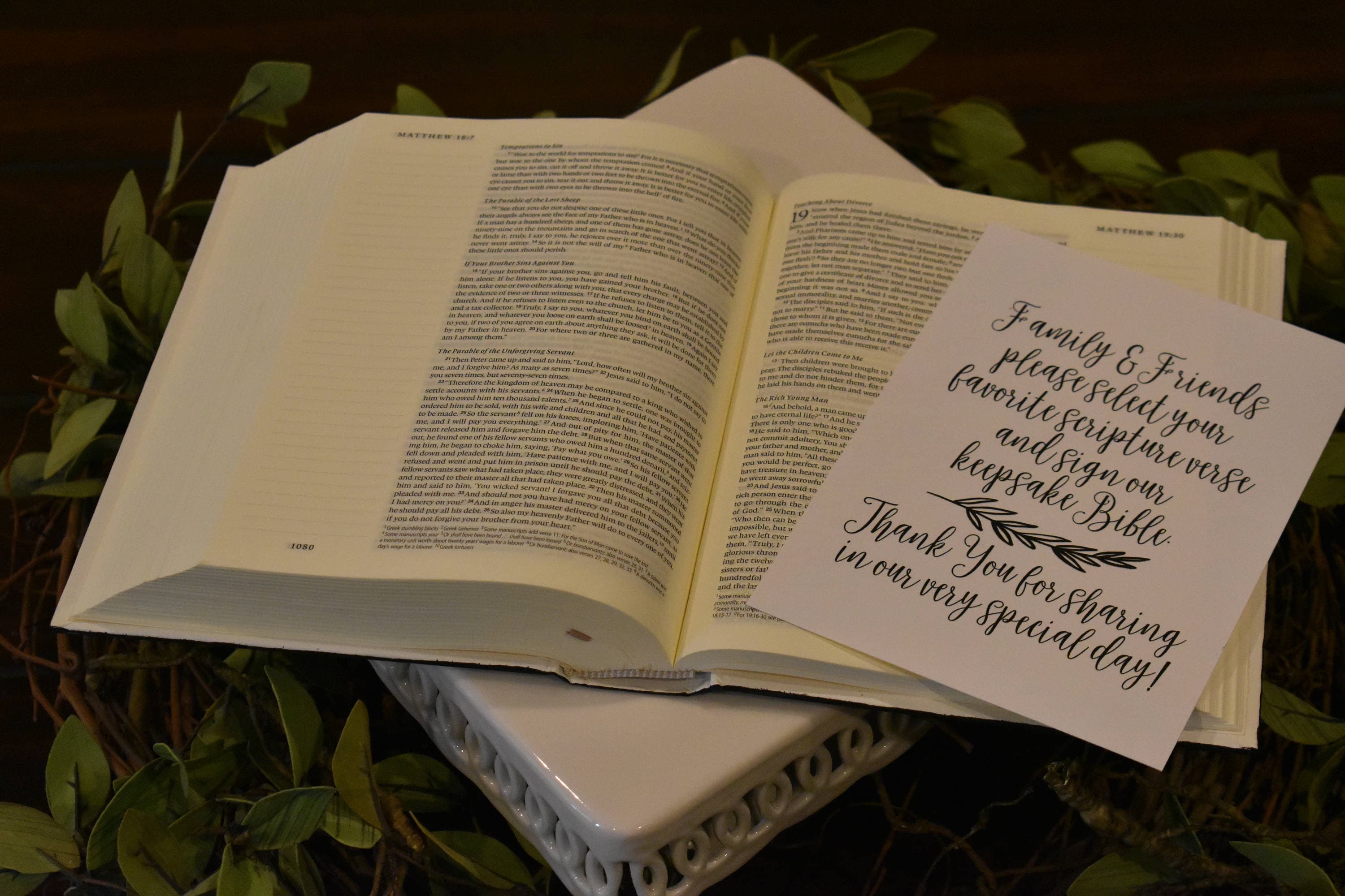 Hand Painted Bibles | Baptism Gift | Graduation Gift | Wedding Gift ...