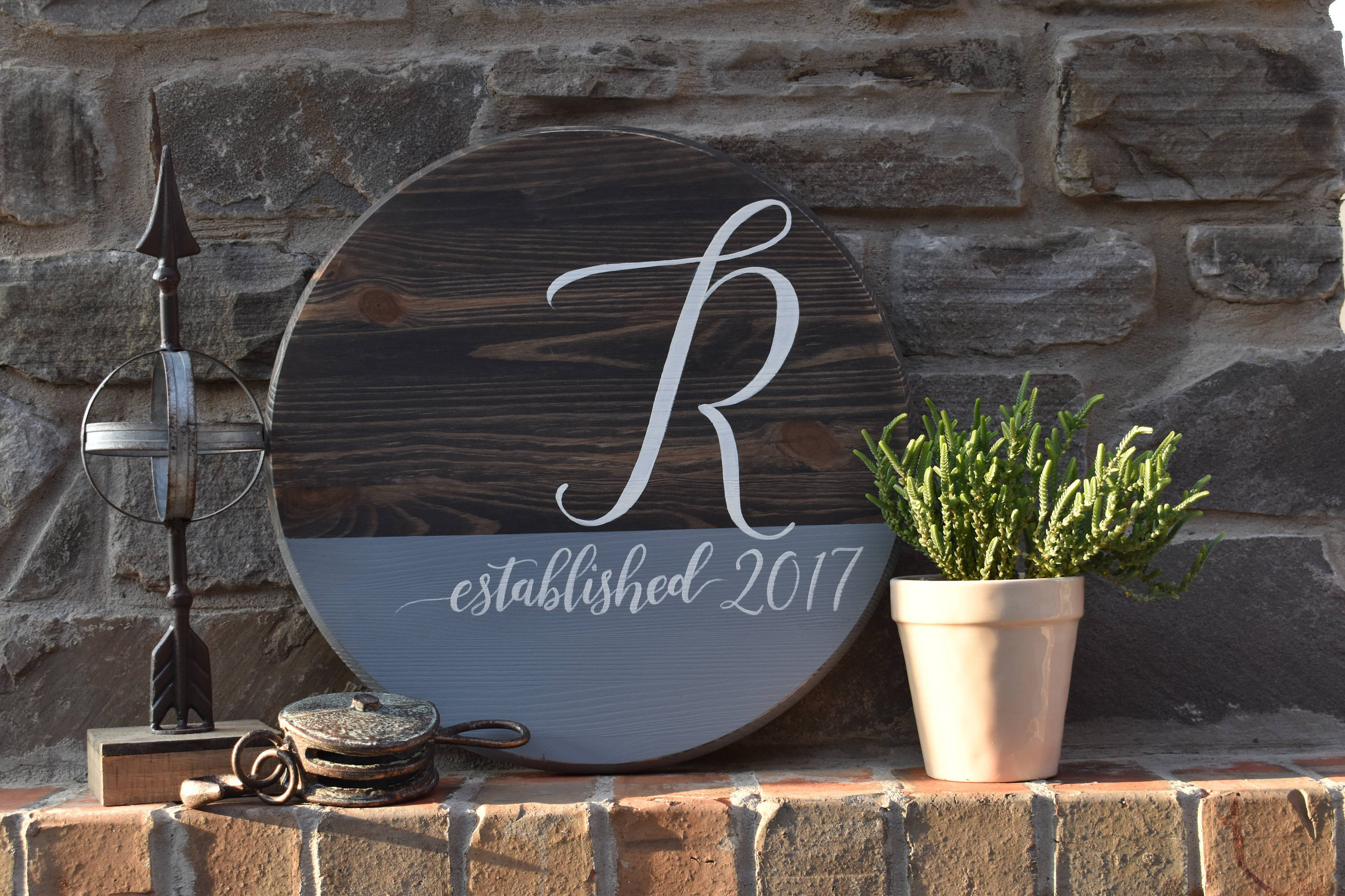 Custom Personalized Round Sign for Bubbles
