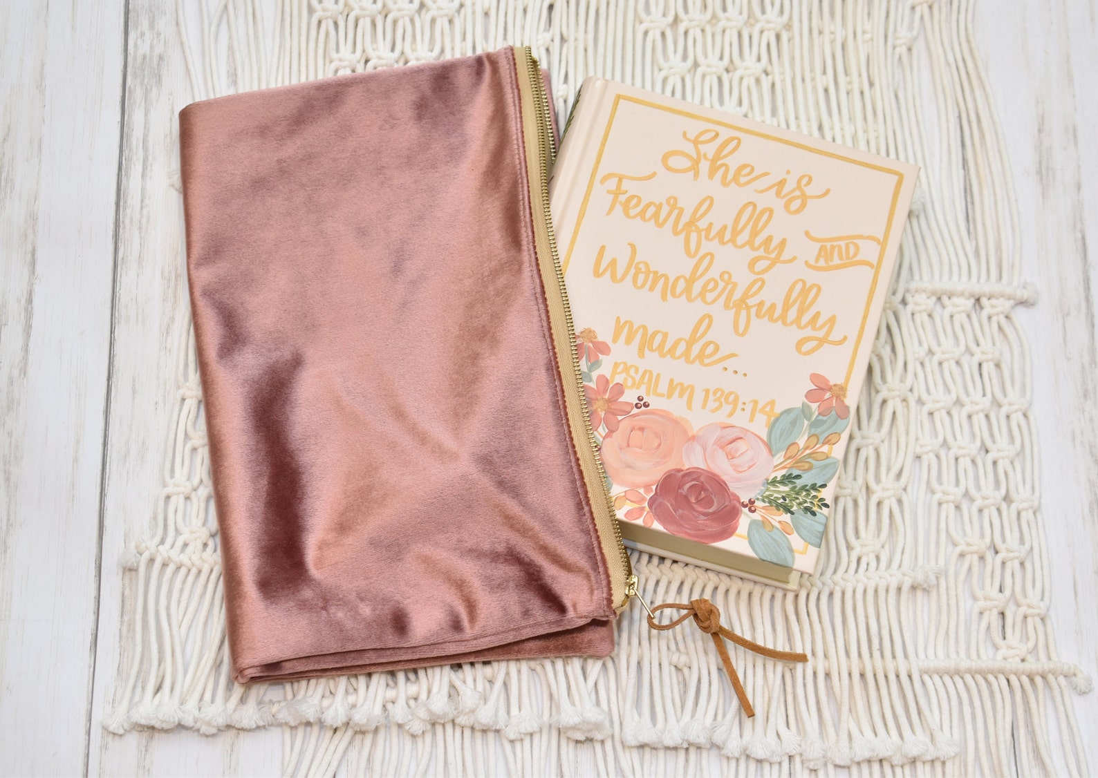 Hand Painted Bible Boho Rainbow Specialized Floral Design | Etsy