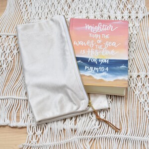 Hand Painted Bible, Pink Beach Scene, Personalized Keepsake - Etsy