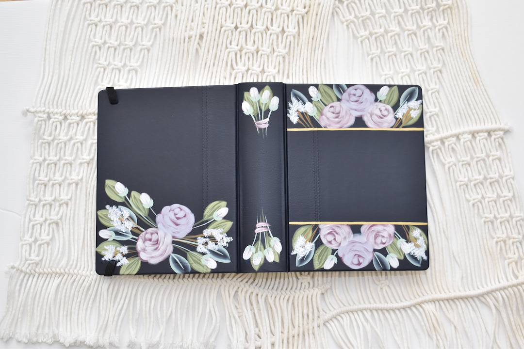 Hand Painted Bible, Wedding Bible, Guest Book, Bible Sleeve/bag ...