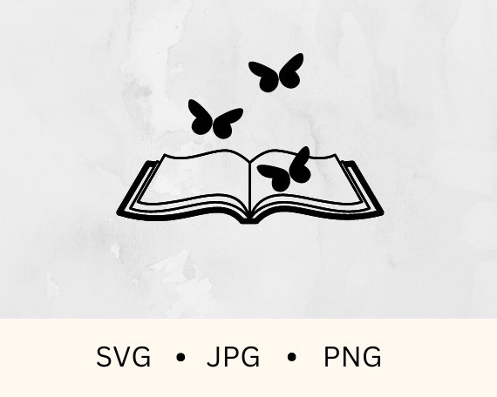 Open Book Butterfly Svg, Book Lover Design, Romantic Book, Magical ...