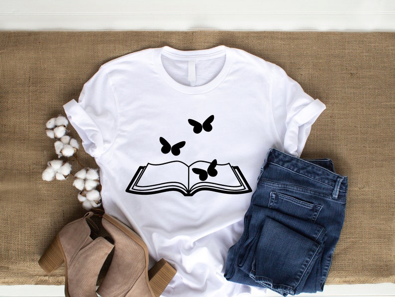 Open Book Butterfly Svg, Book Lover Design, Romantic Book, Magical ...