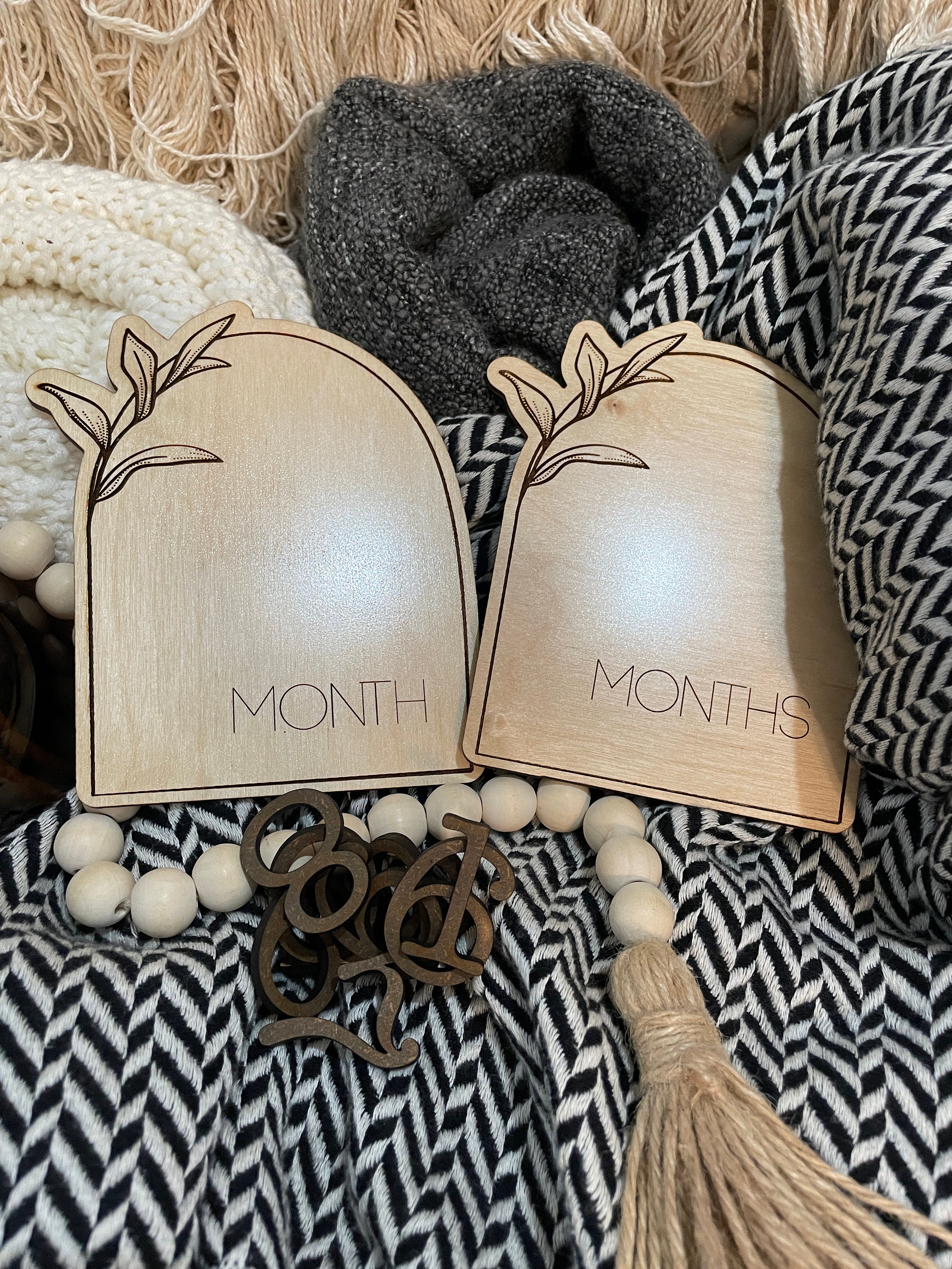 Digital File. Month Baby Growth Tiles. 3 Different Shapes. - Etsy