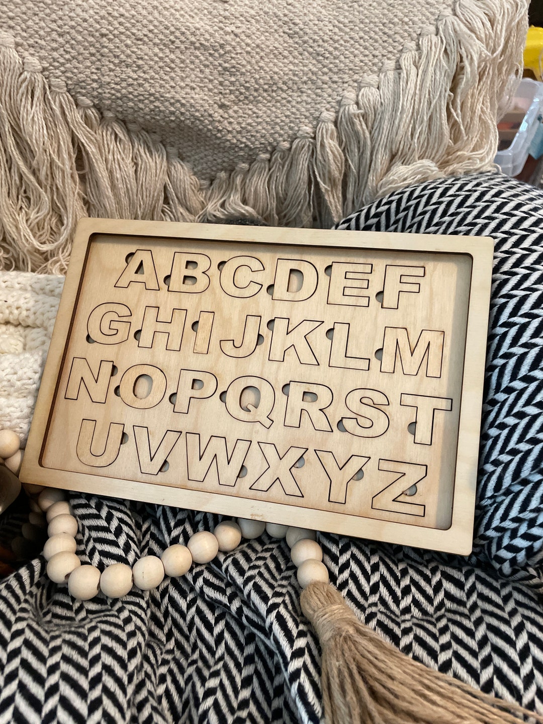 DIGITAL FILE! Alphabet Puzzle With Lid. - Etsy