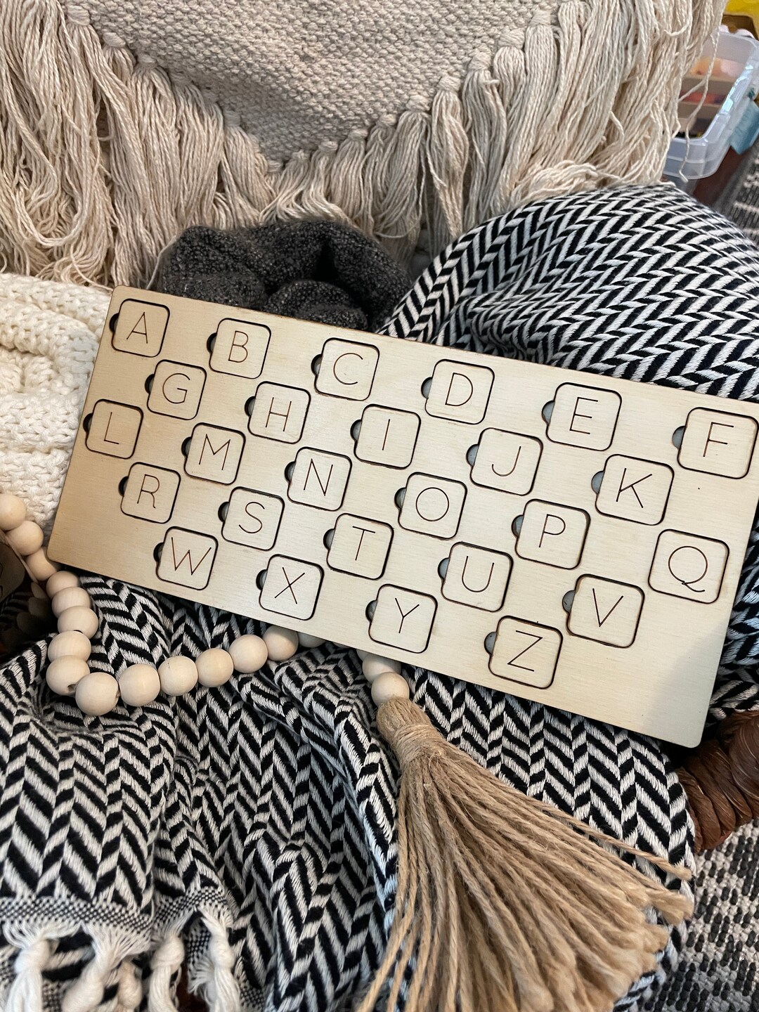 Digital File. Alphabet Squares Puzzle. - Etsy